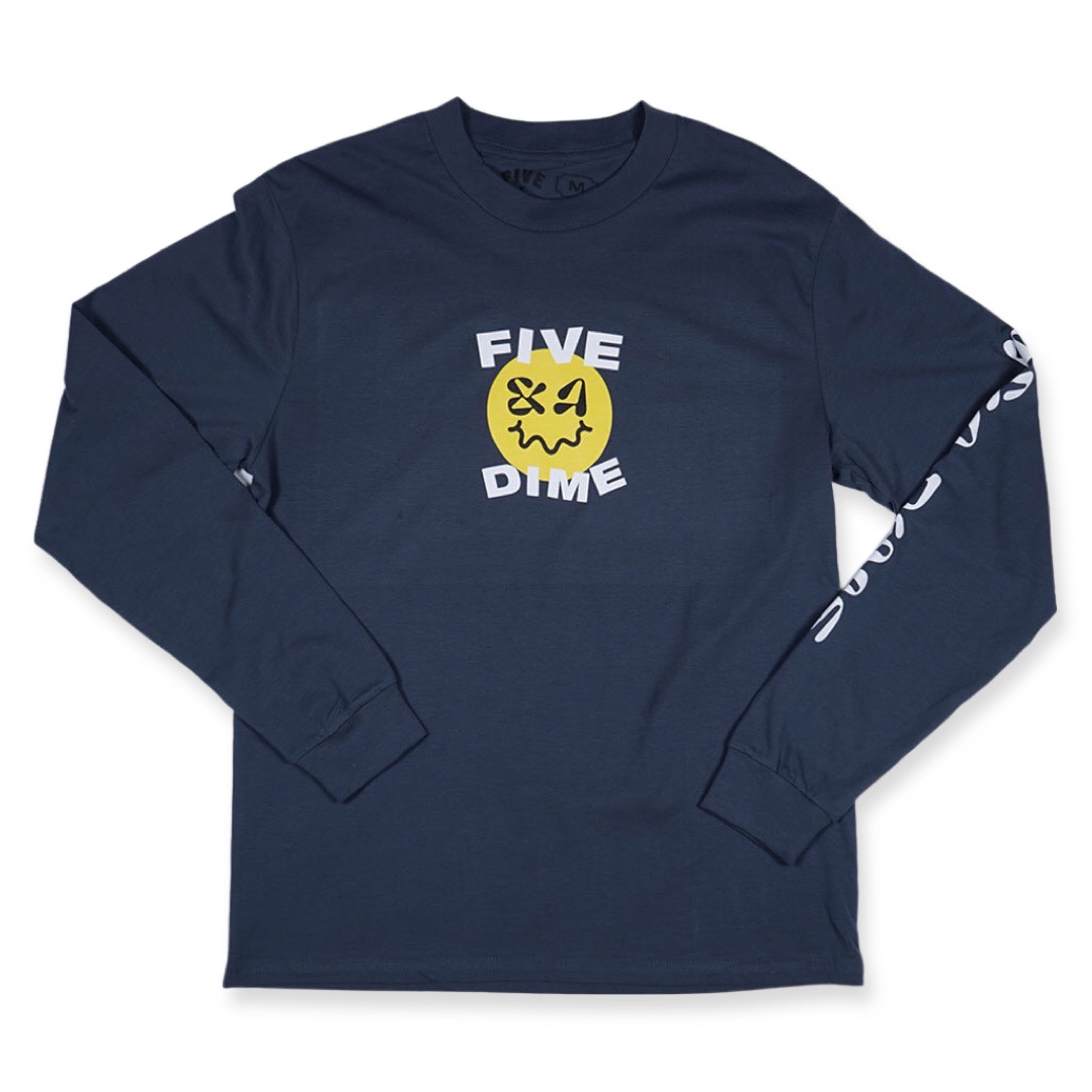 Smiles Long Sleeve Tee (Petrol Blue) – 5&A Dime